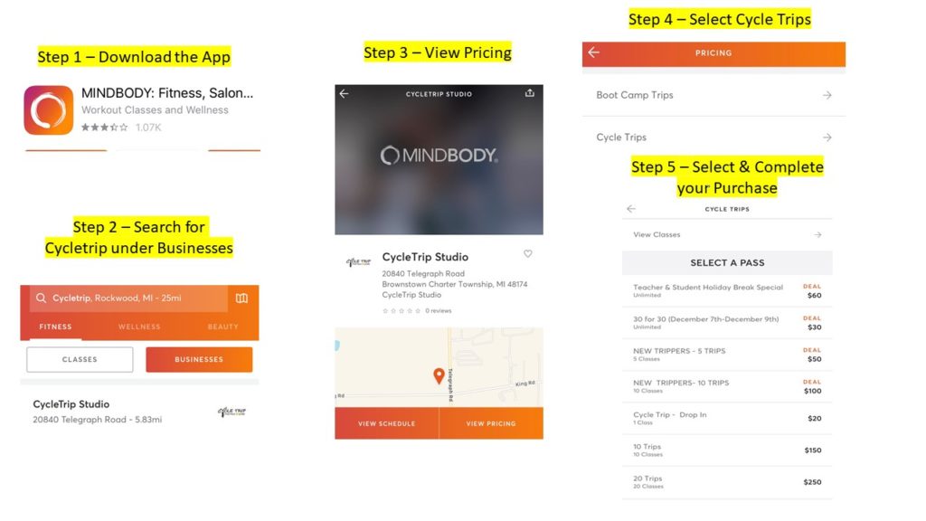 app instructions – CycleTripStudio